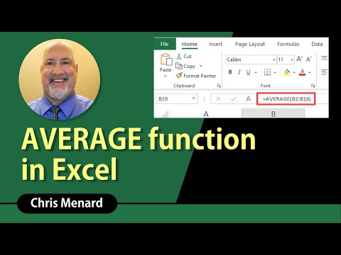 Average Function in Excel