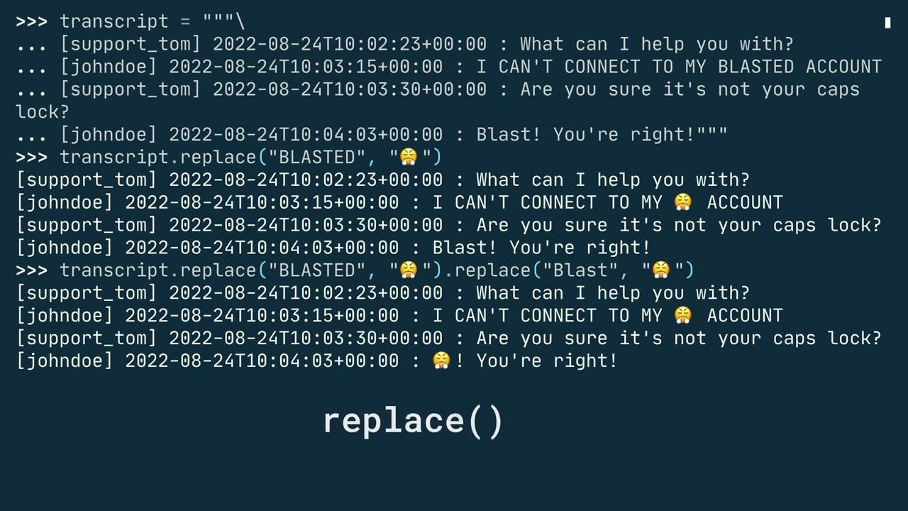 Replacing a String In a String in Python