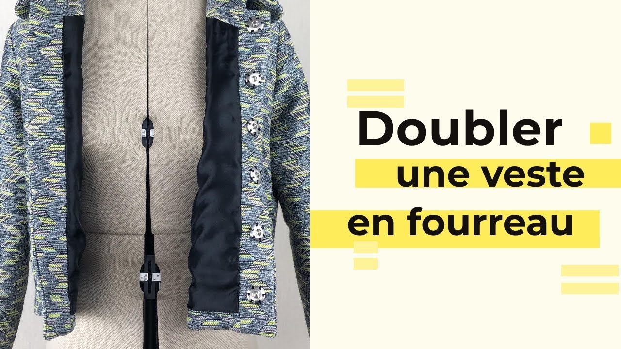 Doublure de veste en fourreau