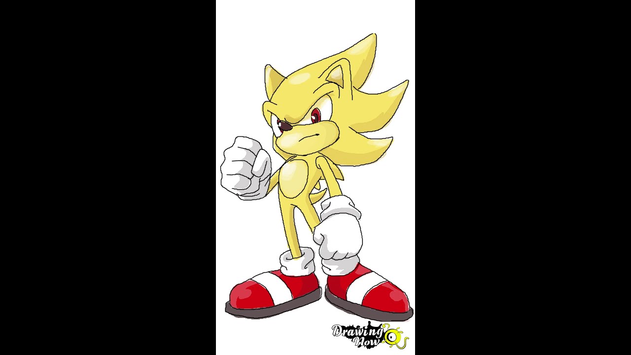 How to Draw Super Sonic - Speed Drawing