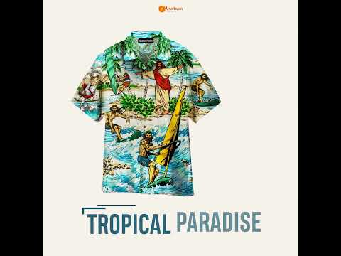 Tropical Hawaiian Shirt For Men & Women #hawaiianshirt #beachwear #alohashirt #summerfashion