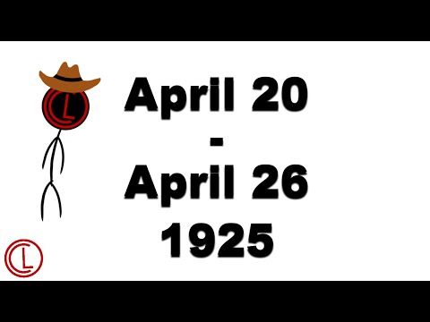 April 20, 1925 - April 26, 1925