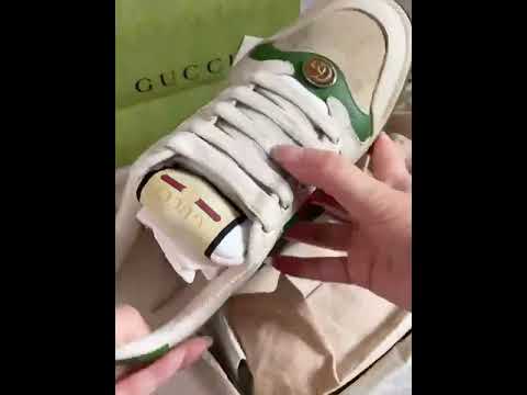 Gucci WOMEN'S SCREENER LEATHER SNEAKER