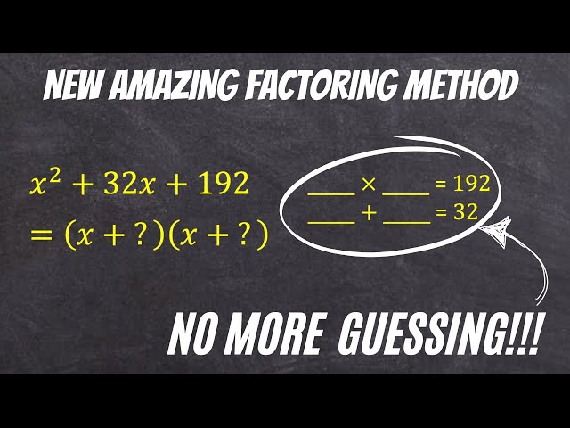 Revolutionizing Quadratic Factoring A New Method Without Guessing