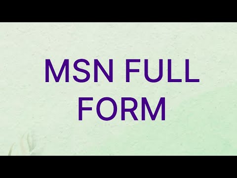 MSN full form|full form msn