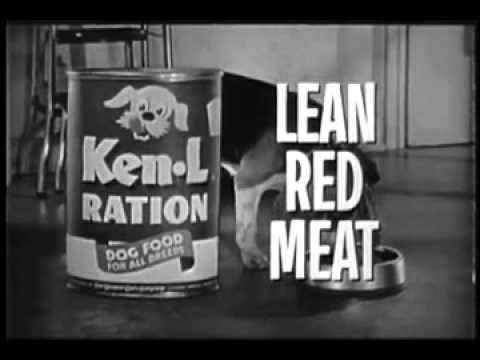 VINTAGE & ADORABLE EARLY 1960's KEN L RATION COMMERCIAL - PUPPY BEAGLE