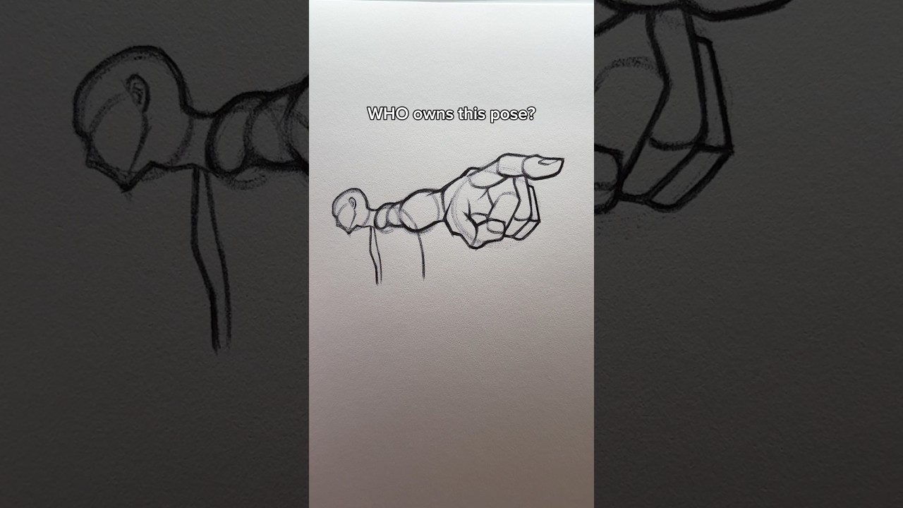 Who owns this Pose? #draw #drawing #sketch #sketching #art #pose #character #shorts