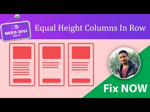 Equal Height Columns In Row ✅ How To Create Equal Height And Width Columns  🛠️ Divi Theme Tutorial
