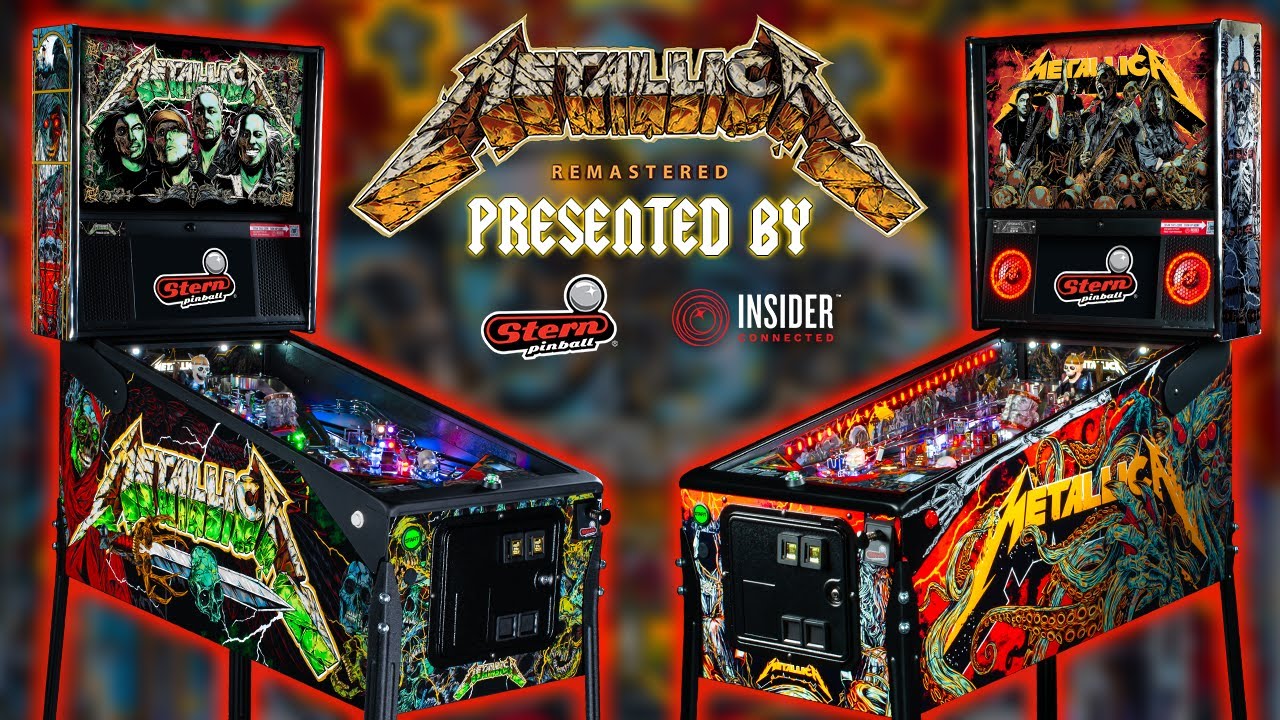 METALLICA REMASTERED REVEALED – Welcome to Pinball News – First & Free