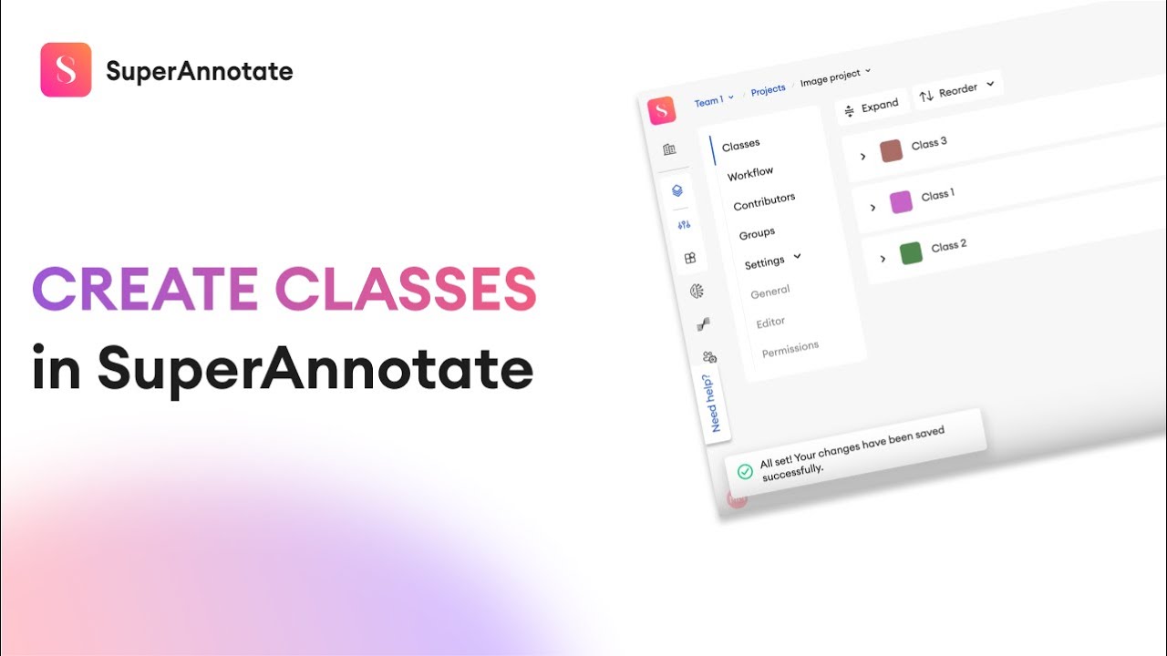 How to create classes in SuperAnnotate