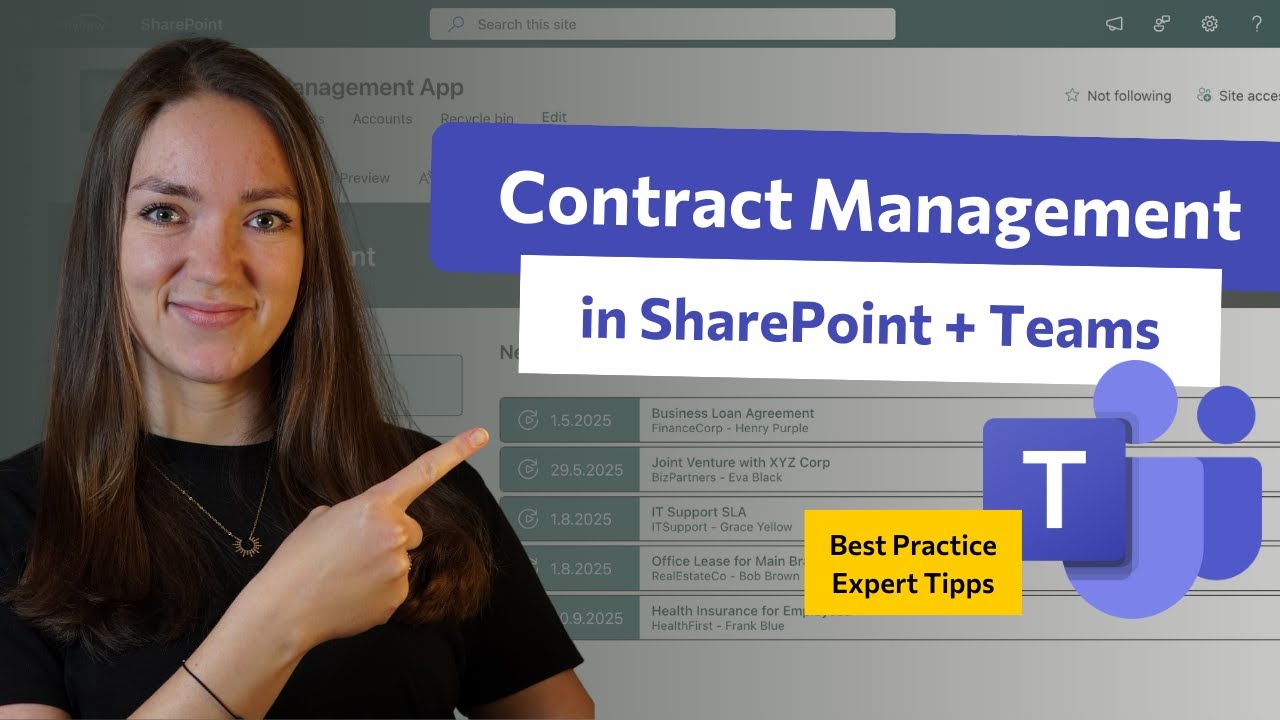 Best Practices for Creating a SharePoint Contract Management App