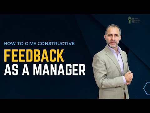 HOW to EFFECTIVELY GIVE FEEDBACK as a MANAGER