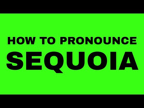 How To Pronounce Sequoia