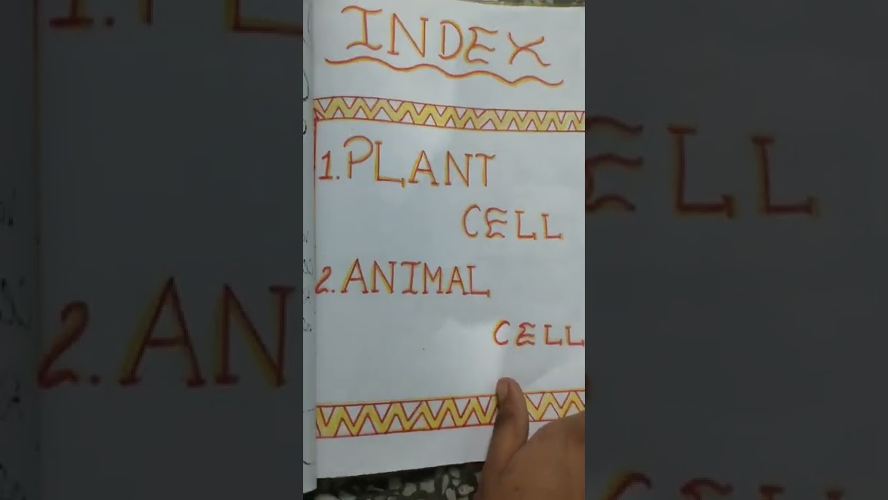 Science project {PLANT CELL AND ANIMAL CELL} class 8