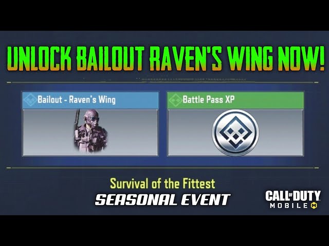 How to unlock Bailout - Raven's Wing in COD Mobile Season 7