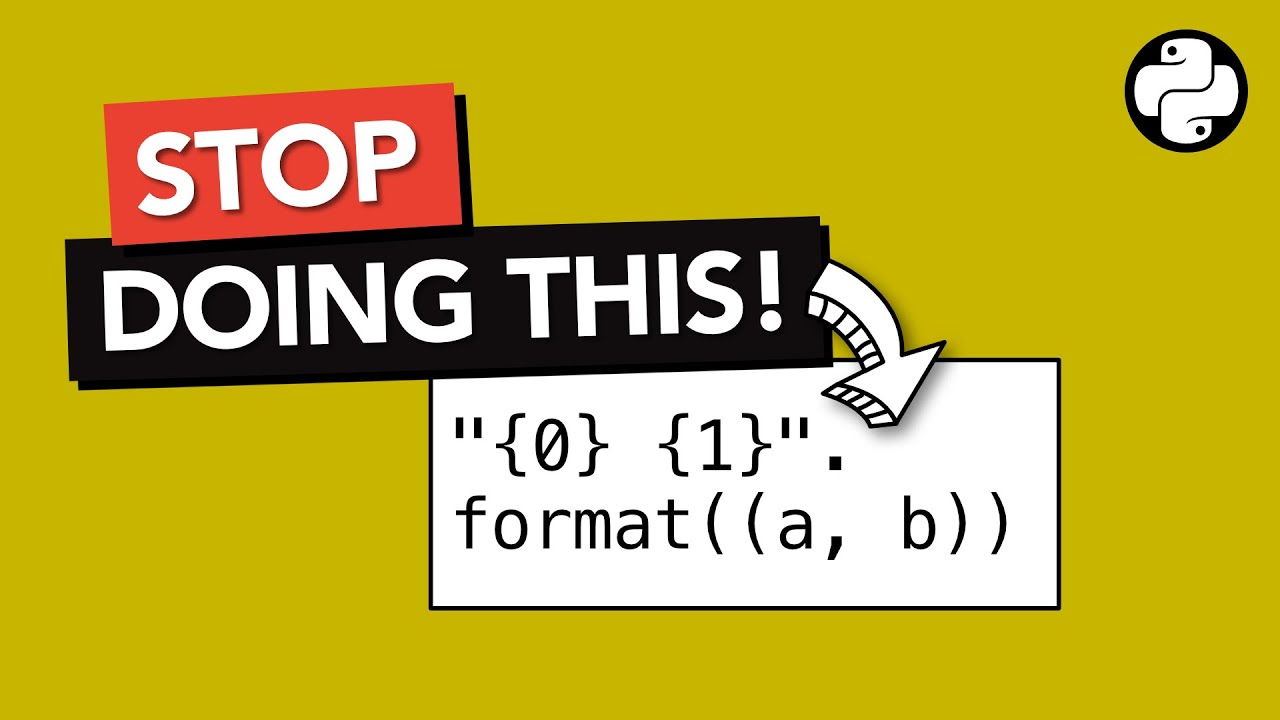 Always use F-STRINGS for string interpolation in Python