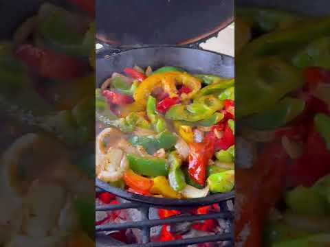 Fajita Hot Dogs | Grillin With Dad #shorts #hotdog