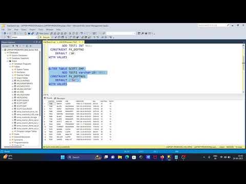Add column with default value in SQL Server