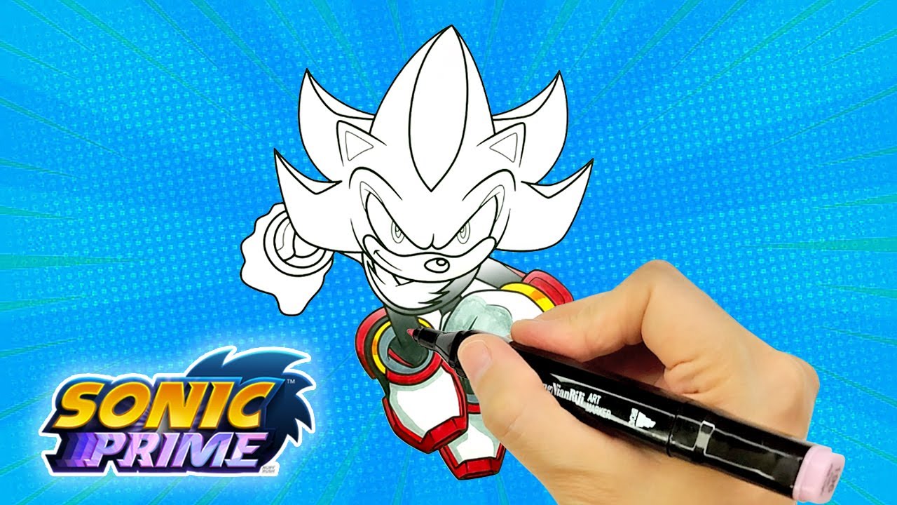 Shadow the Hedgehog Coloring Pages #sonic3 #coloring #sonicthehedgehog #sonicprime