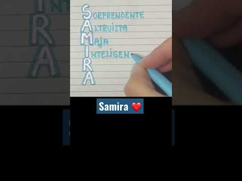 Significado del nombre SAMIRA #significado #nombre #samira