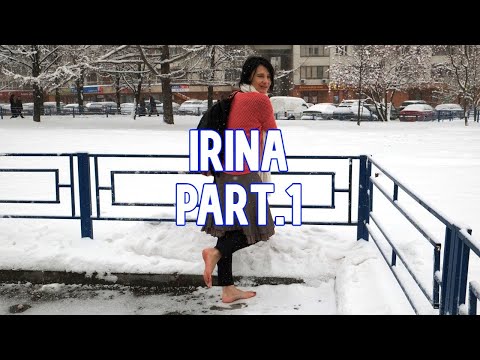 Irina - Barefoot in the winter city [pt.1] (from Chilly-Feet.com)