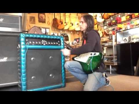 Kustom amp 70's. Cranked to 10, sounds like a Marshall!