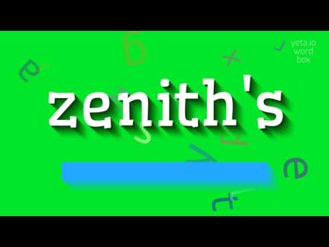 How to say "zenith's"! (High Quality Voices)
