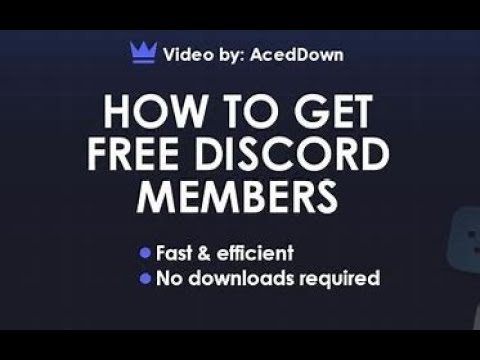How to get FREE Discord members, Discord auth bot UNLIMITED members