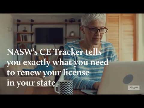 NASW Unveils #CETracker, the continuing education manager that makes license renewal a breeze.