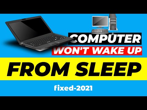 Computer won't wake up from sleep || Fixed Windows 10, 11👌🔥