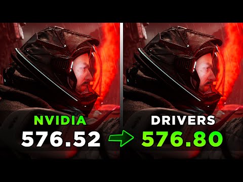 Nvidia Drivers | 576.52 vs 576.80 - Comparison in 7 Games