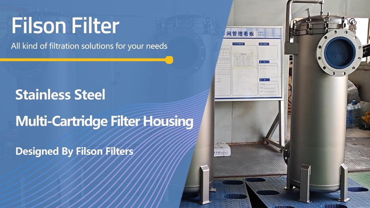 Details Display|Filson Stainless Steel Multi-Cartridge Filter Housing|Water Filtration