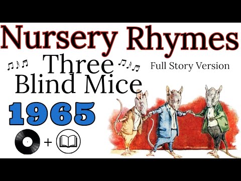 Three Blind Mice | Read-Along | 1965 Scholastic Record and Text | Children's Nursery Rhyme Storybook