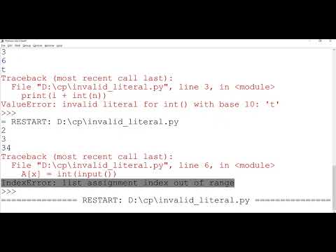 IndexError: list assignment index out of range