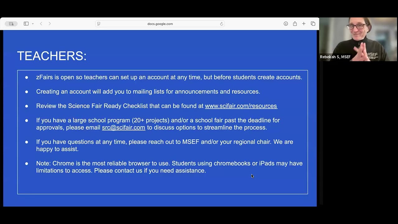 MSEF MAHS zFairs tutorial 2025-2026