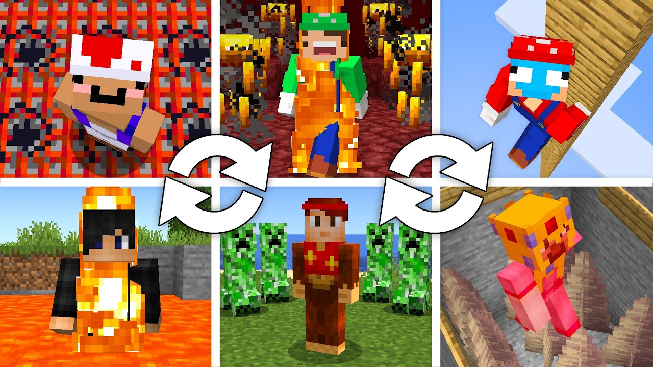 Minecraft 6-Way Death Swap with Creative Mode...