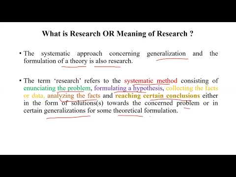 What is Research or Meaning of Research
