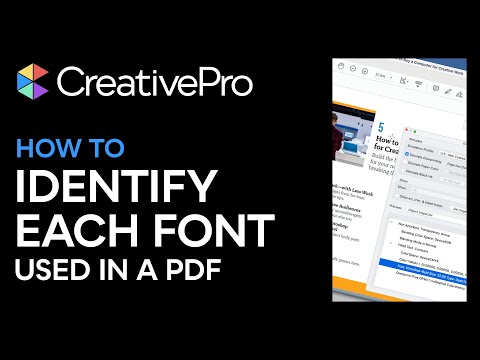 Acrobat: How to Identify All Fonts Used in a PDF (Video Tutorial)