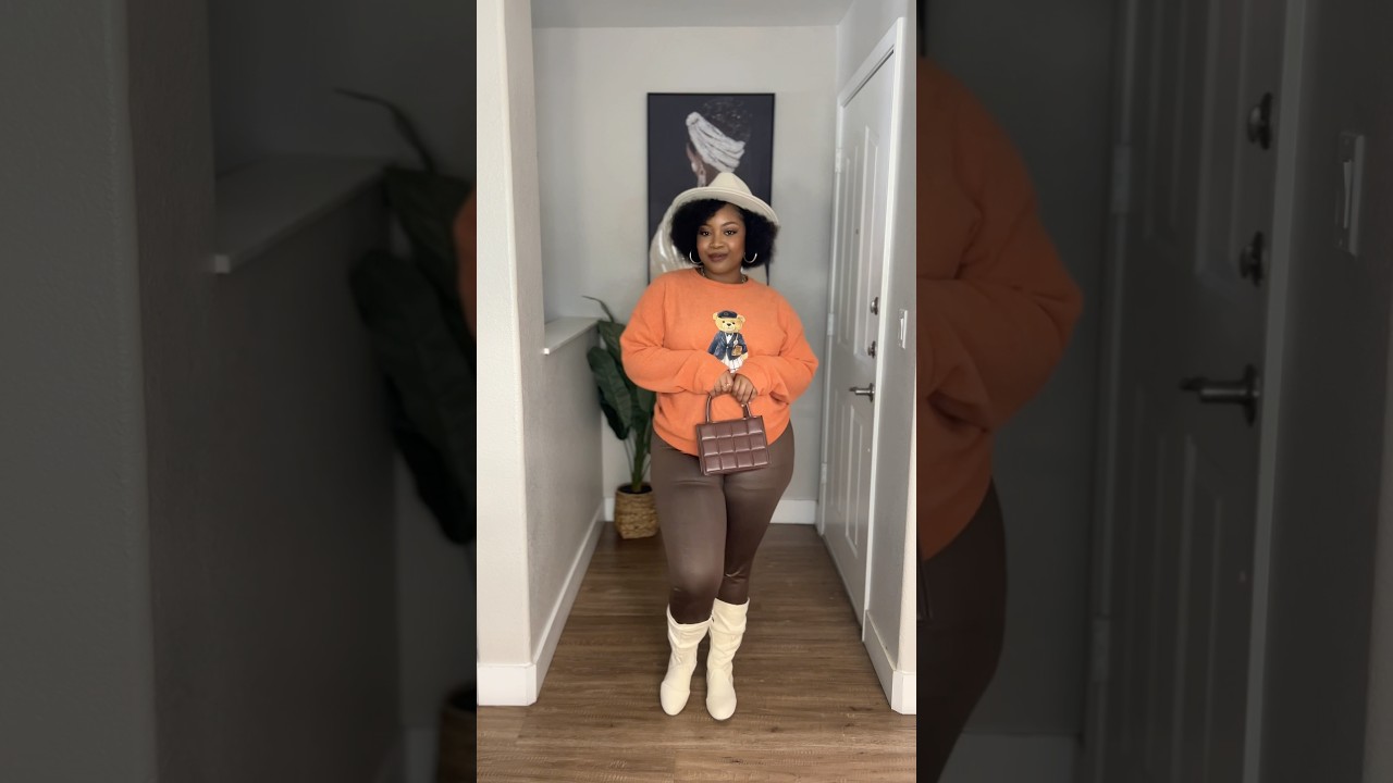 This teddy sweater is so cute #style #sweater #curvy #fashion #natural