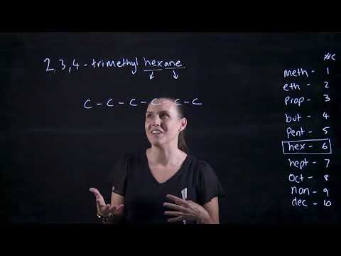 Organic Nomenclature - converting IUPAC name to structural formula alkane and alkene