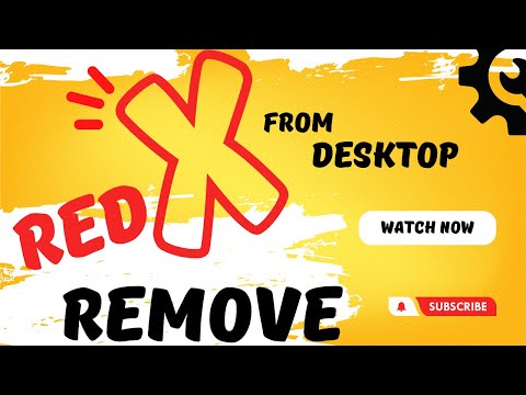 How to Remove RED X on Desktop icons
