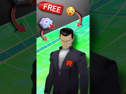 FREE GIOVANNI 🤨 how to get giovanni without super rocket radar #shorts #pokemongo