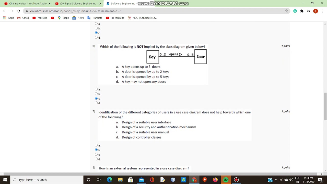 NPTEL » Software Engineering Assignment 7 : Solution