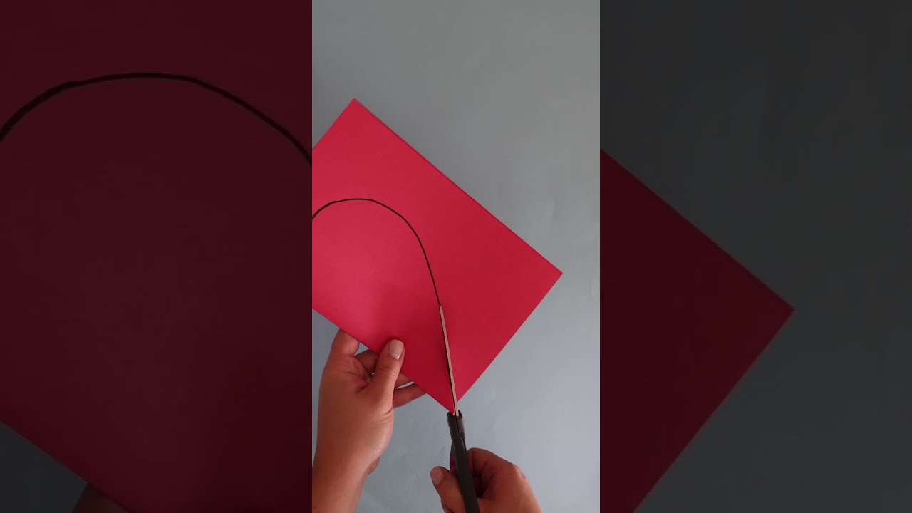 How to Cut a Perfect Heart Shape ❤️ #shorts #diy #papercrafts