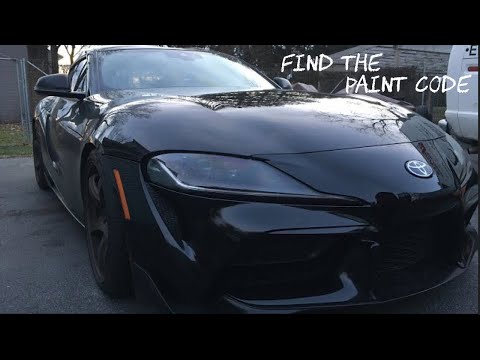 How to find the Paint Code Color Code on a Toyota Supra or BMW
