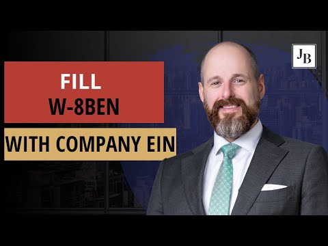 Fill W-8ben with companies EIN