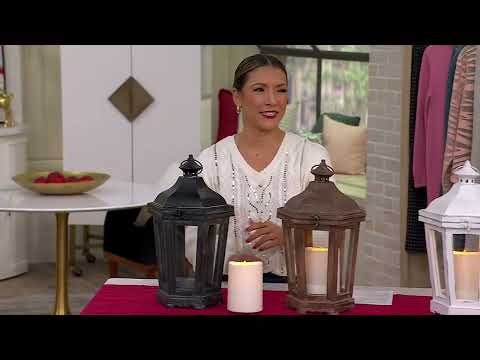 Luminara Indoor/Outdoor 16" Charleston Flameless Lantern on QVC