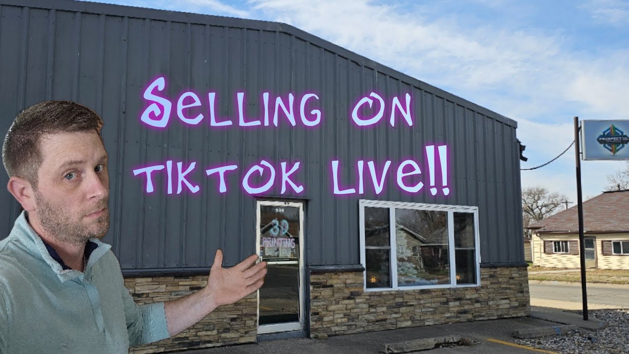 Selling your 3d prints on tiktok live!!