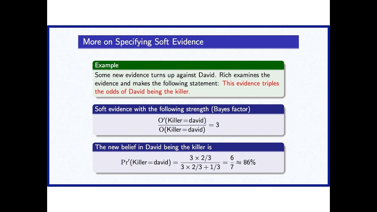 2b. Probability Calculus: Soft Evidence (Chapter 3)