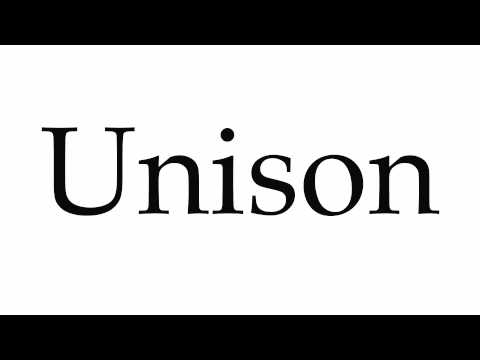 How to Pronounce Unison
